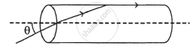 A transparent solid cylindrical rod has a refractive index of 2/3 . It ...