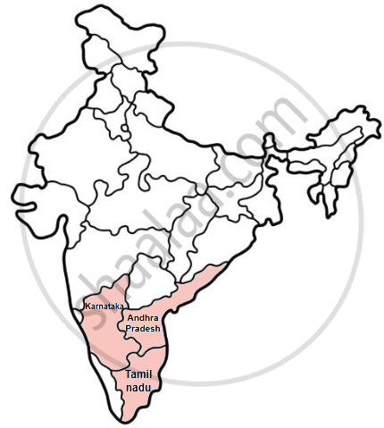 Locate and label the following on an outline map of India: Cotton ...