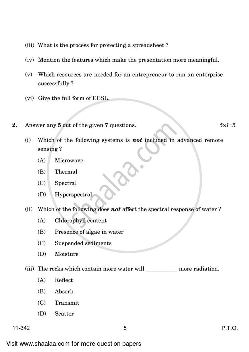 Geospatial Technology 2023-2024 CBSE (Vocational) Class 12 Set 4 ...