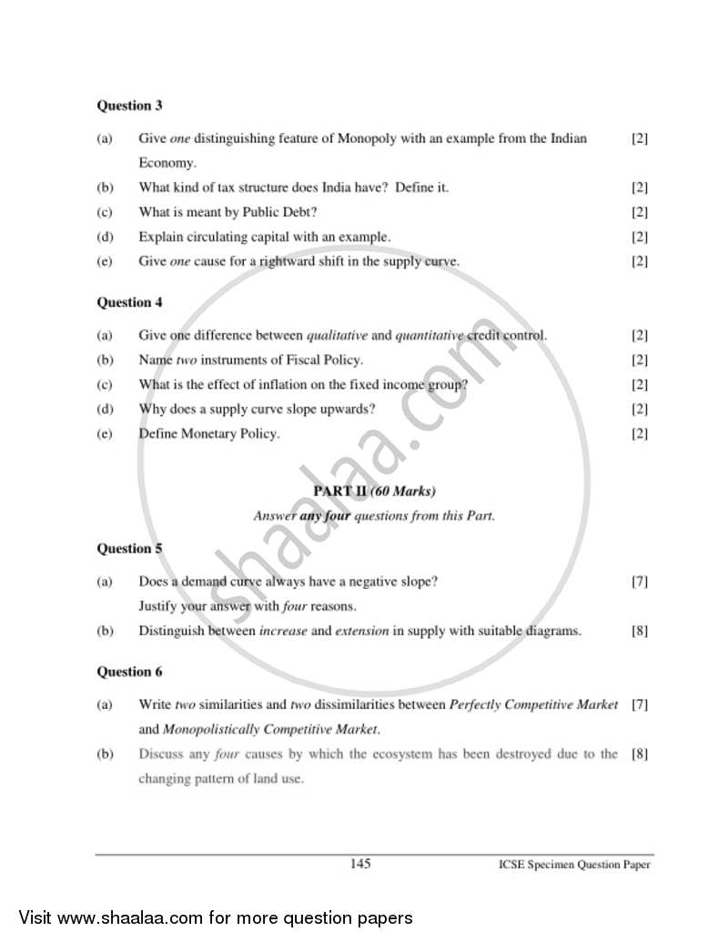 Economic Applications 2016 2017 English Medium ICSE Class 10 Set 1 Economic Applications 2016 2017 English Medium ICSE Class 10 Set 1