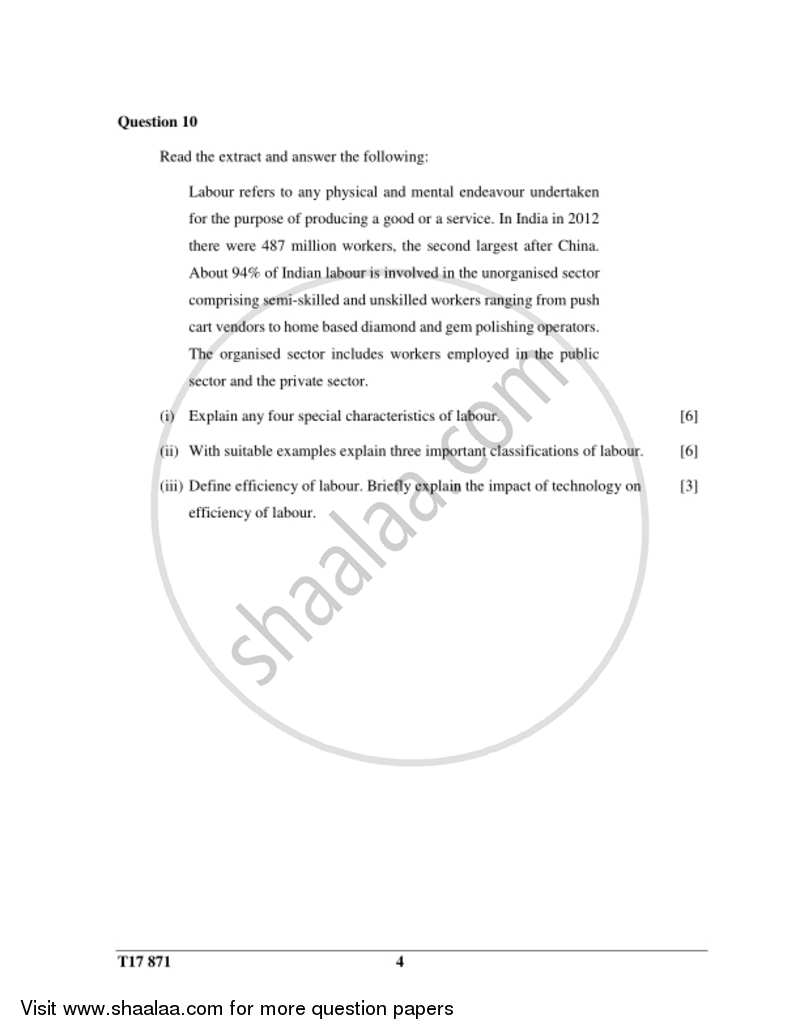 Economic Applications 2016 2017 English Medium ICSE Class 10 Set 1 economic-applications-2016-2017-english-medium-icse-class-10-set-1