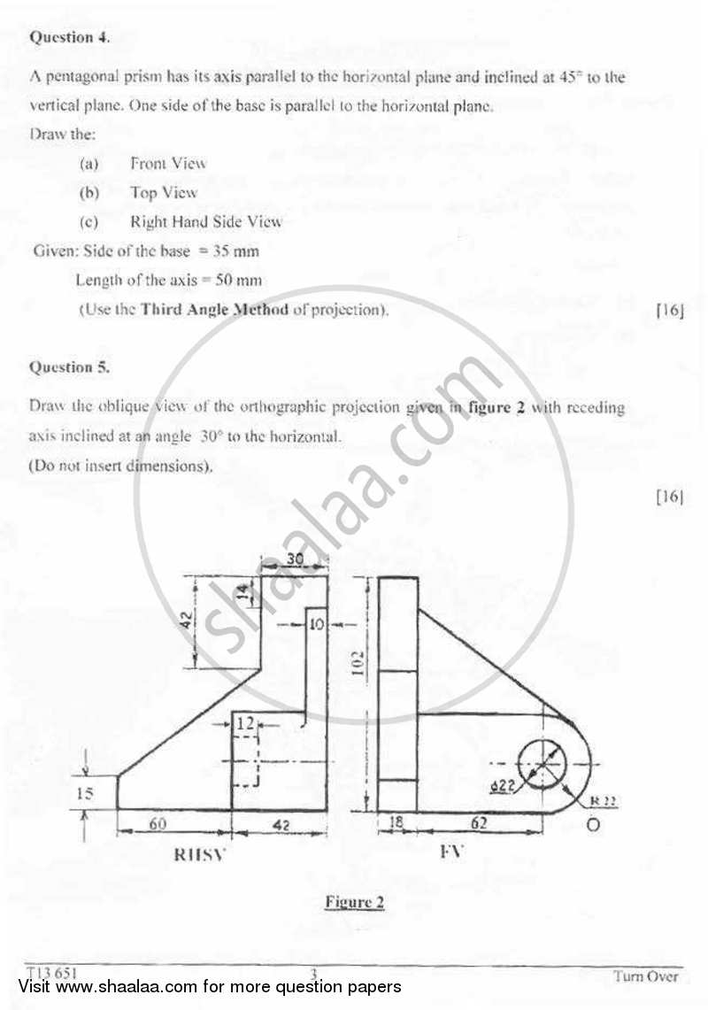 Technical Drawing Applications 2012-2013 (English Medium) ICSE Class 10 ...