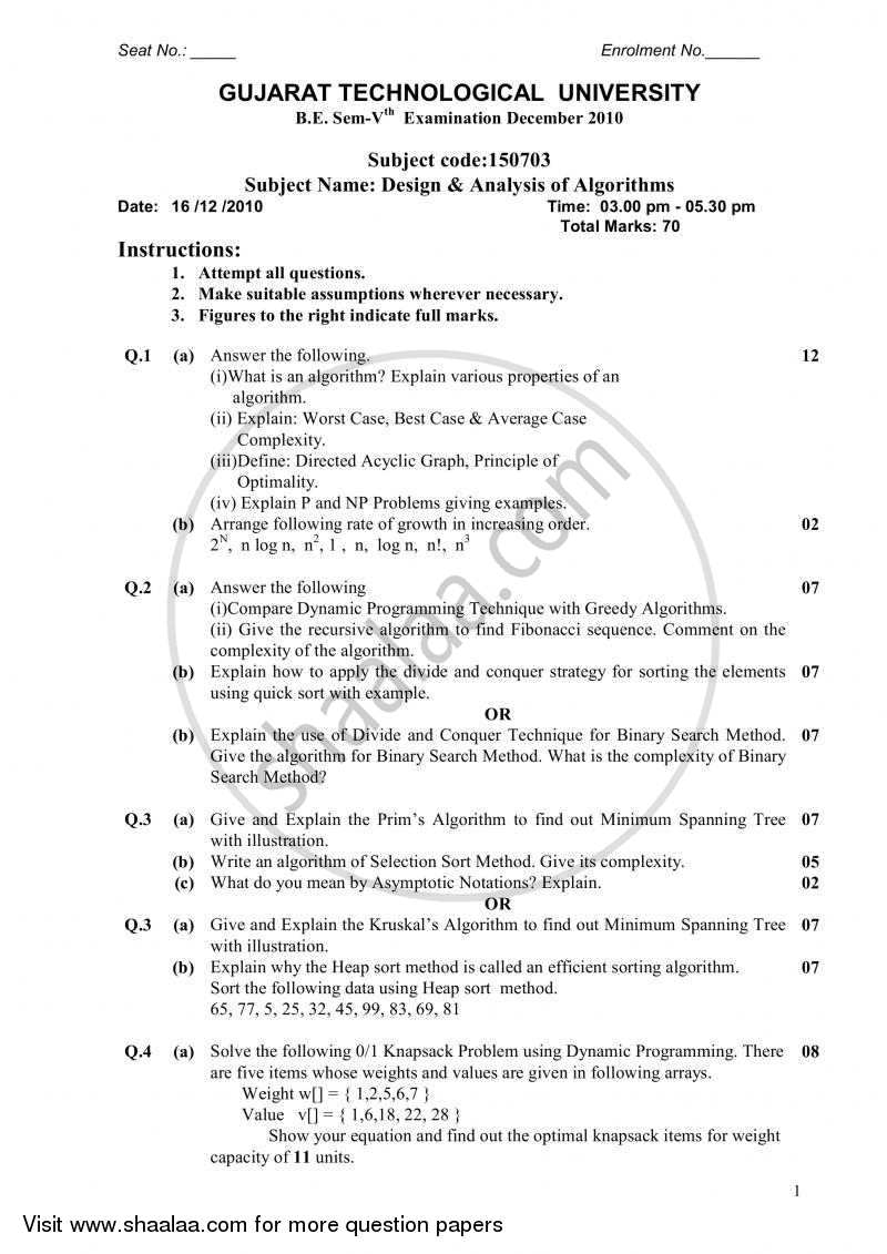 Design And Analysis Of Algorithms Pdf