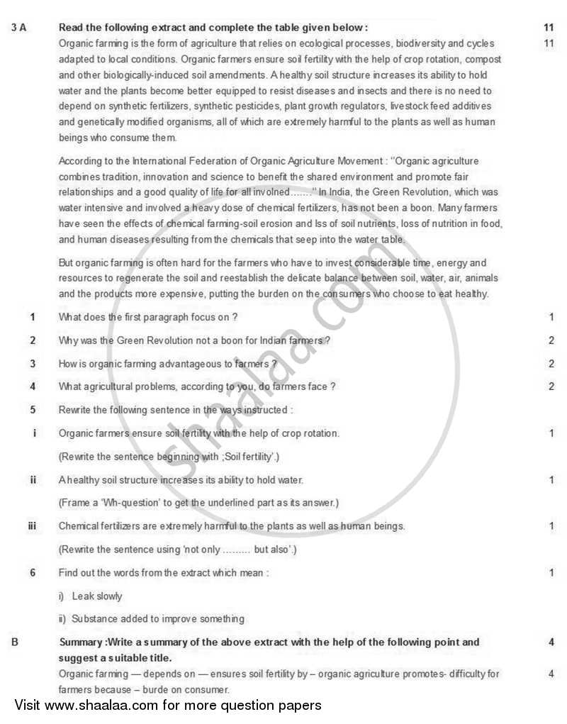 English 2013-2014 HSC Commerce (English Medium) 12th Standard Board ...