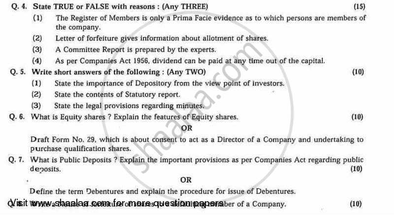 Secretarial Practice 2008-2009 HSC Commerce (English Medium) 12th ...