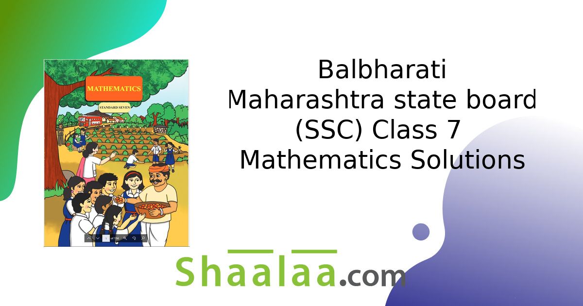 Balbharati Solutions For Mathematics 7th Standard Maharashtra State