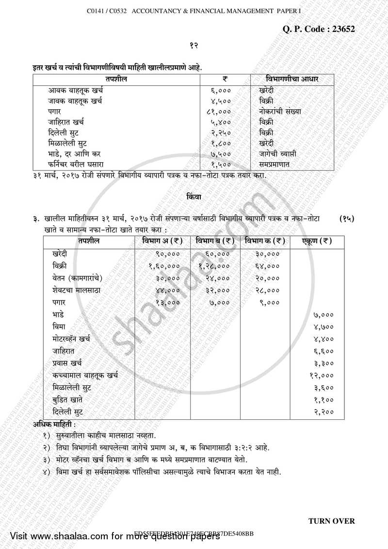 Accounts 1 Accounting and Financial Management 2017-2018 B.Com (General ...