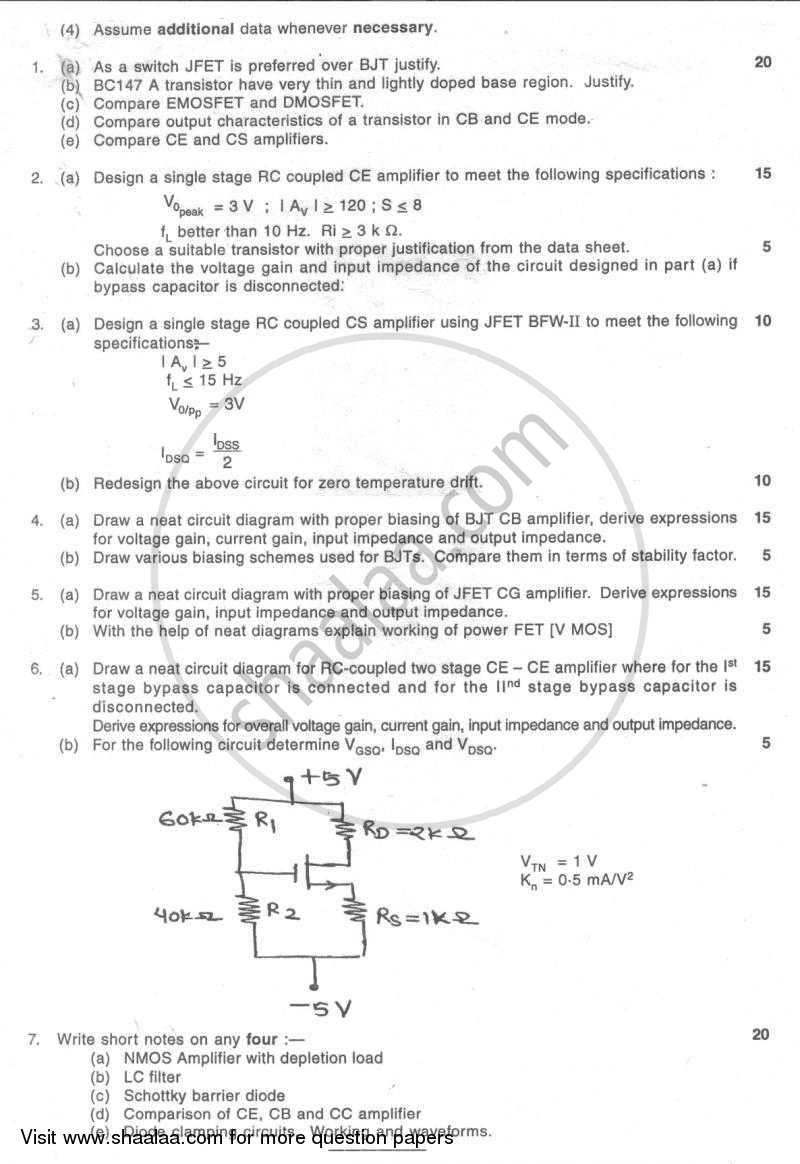 Electrical Circuit Analysis 2 Notes Pdf Circuit Diagram