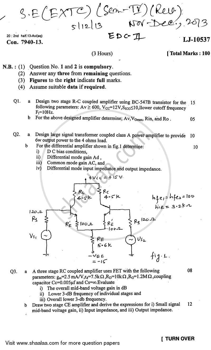 Electronic Circuits 2 Syllabus