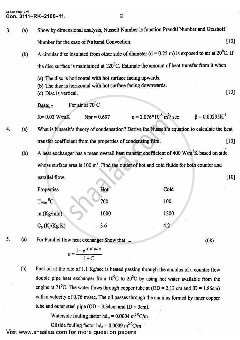 Heat Transfer Operations 1 2010-2011 BE Chemical Engineering Semester 5 ...