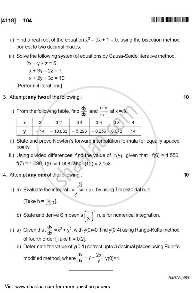Numerical Methods For Computer Science Pdf Numerical Methods For Computer Science Pdf