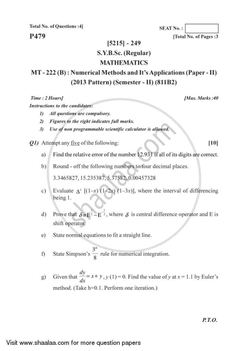 Application Of Numerical Analysis In Real Life