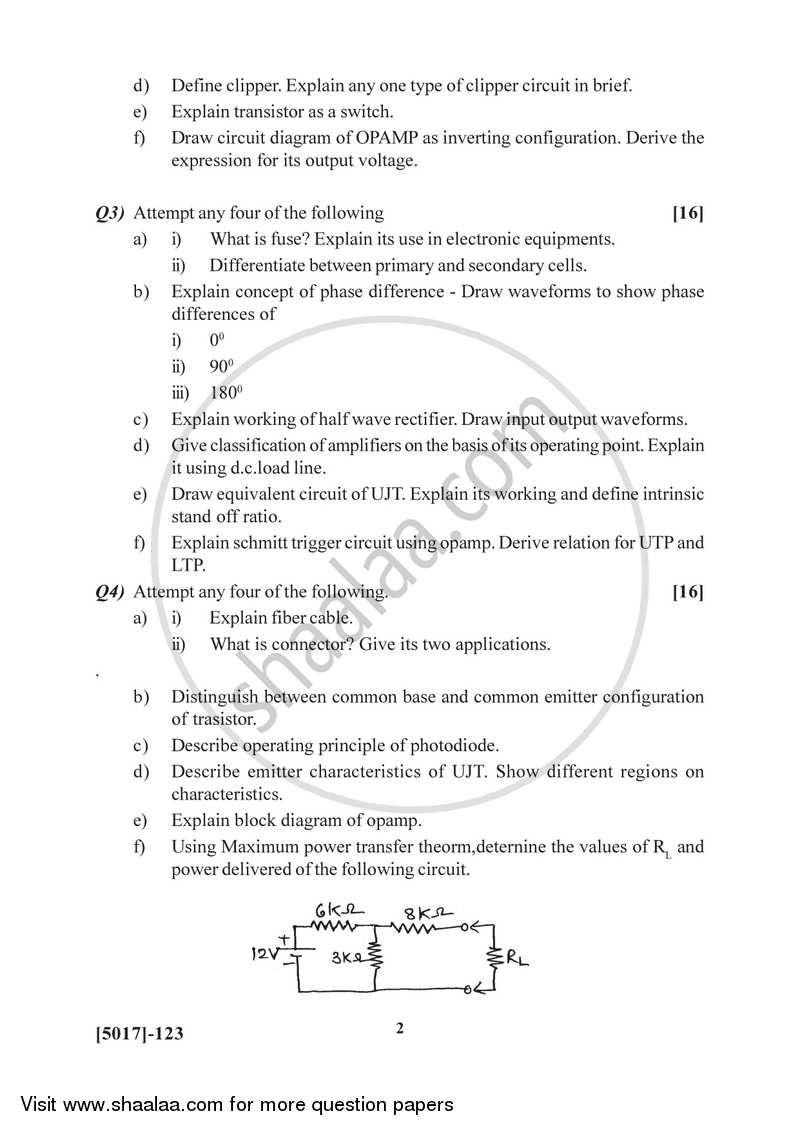 Principles of Analog Electronics 2016-2017 B.Sc Electronic Science ...