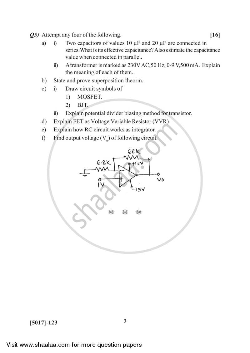 Principles of Analog Electronics 2016-2017 B.Sc Electronic Science ...